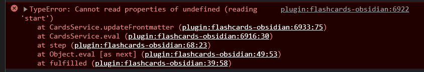 "Error could not add:" · Issue #199 · reuseman/flashcards-obsidian · GitHub