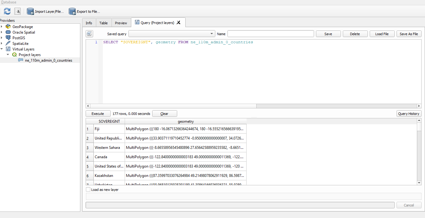 DB Manager: geometry column is a no show in virtual layers · Issue ...
