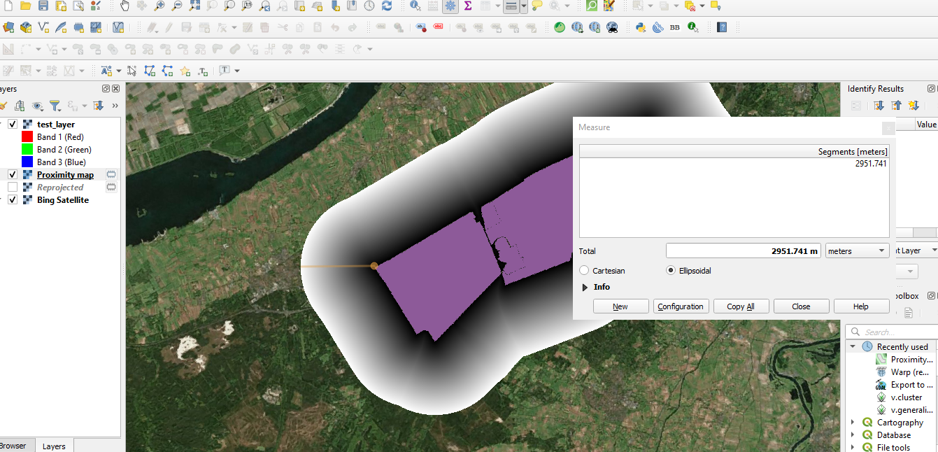 Proximity (Raster distance) tool generates incorrect distances · Issue ...