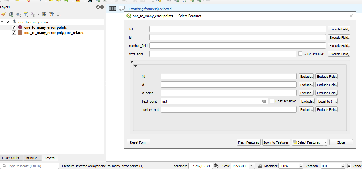 No Matching Features Found When Selecting By Value On Related Feature Attributes · Issue 30517