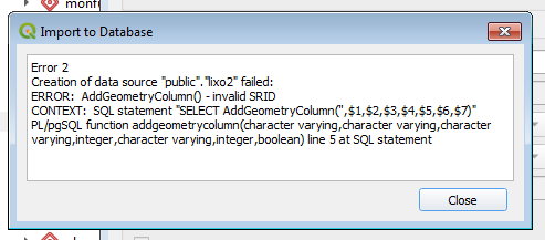DB Manager import to PostGIS fails if target SRID is not standard EPSG · Issue #33996 · qgis ...