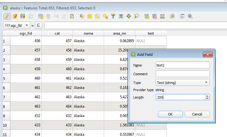 Qgis Crashes Adding New Field To Geometryless Spatialite Tbale · Issue 34375 · Qgisqgis · Github