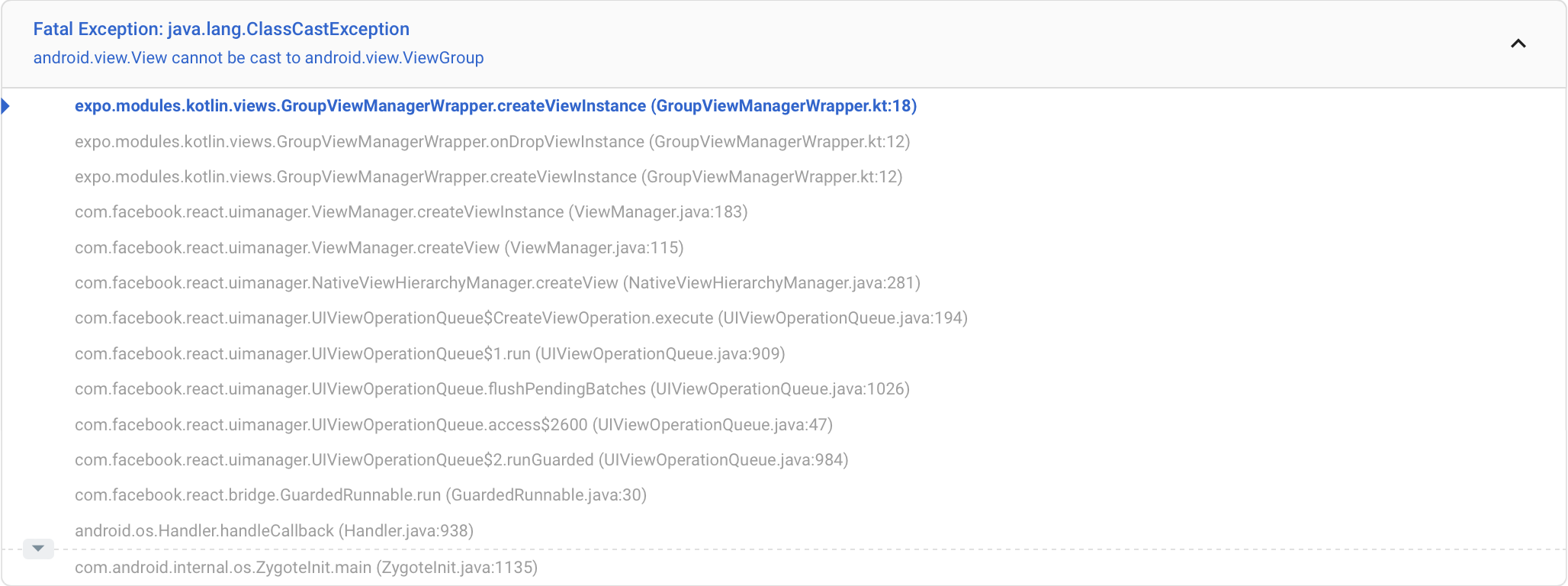 Groupviewmanagerwrapper Createviewinstance Crash Expo Image · Issue 23011 · Expo Expo · Github