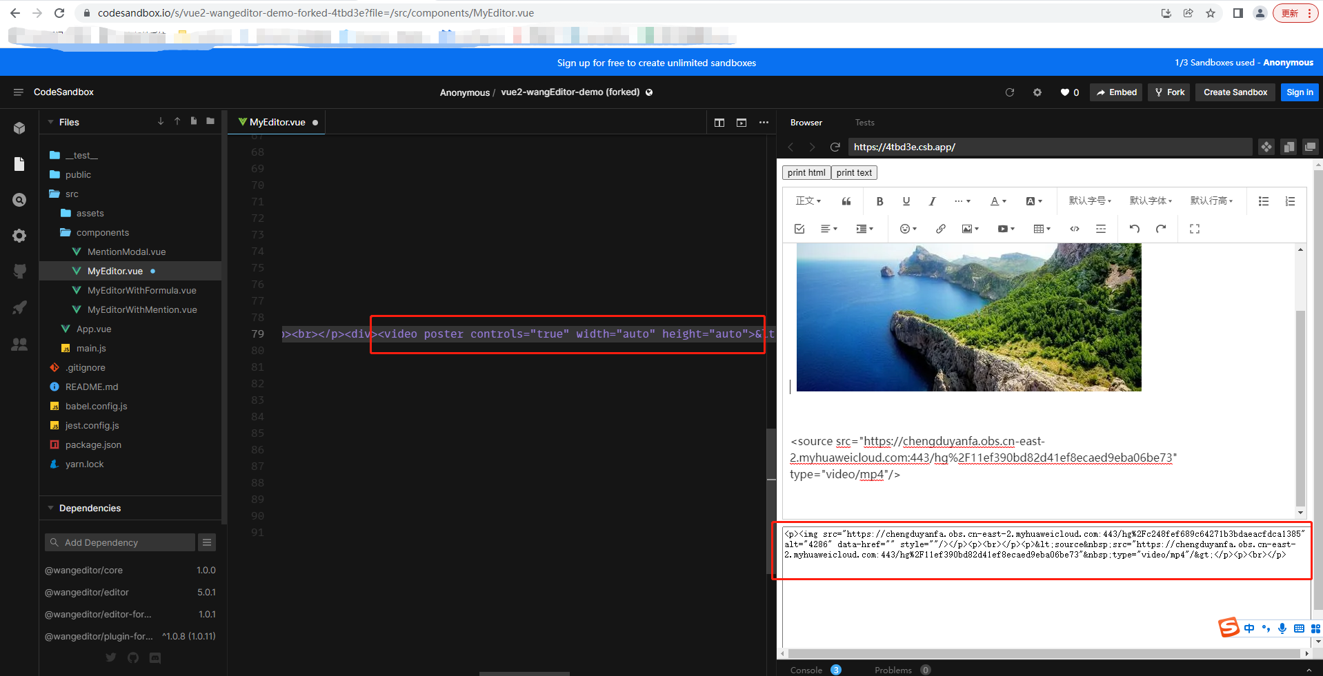 已上传成功的视频从数据库读取进行回显失败 · Issue #4698 · wangeditor-team/wangEditor · GitHub