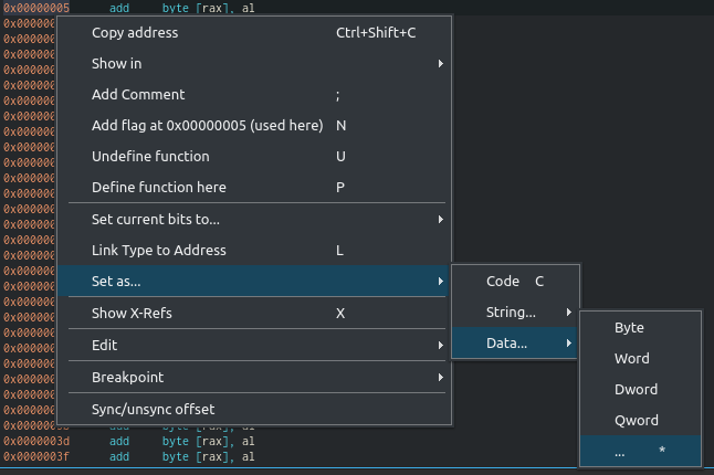 Segfault (data structure + jump + trailing instruction) · Issue #2618 · rizinorg/cutter · GitHub