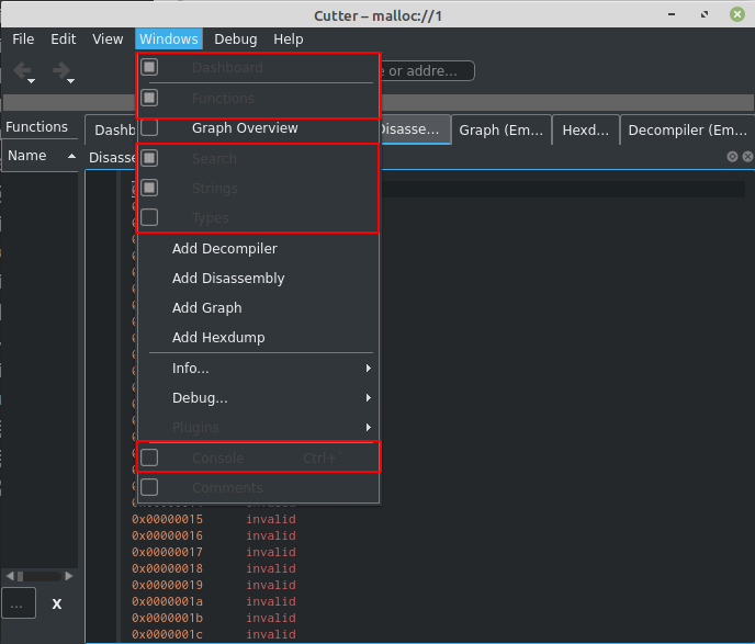 Console wigdet is not available. · Issue #2846 · rizinorg/cutter · GitHub