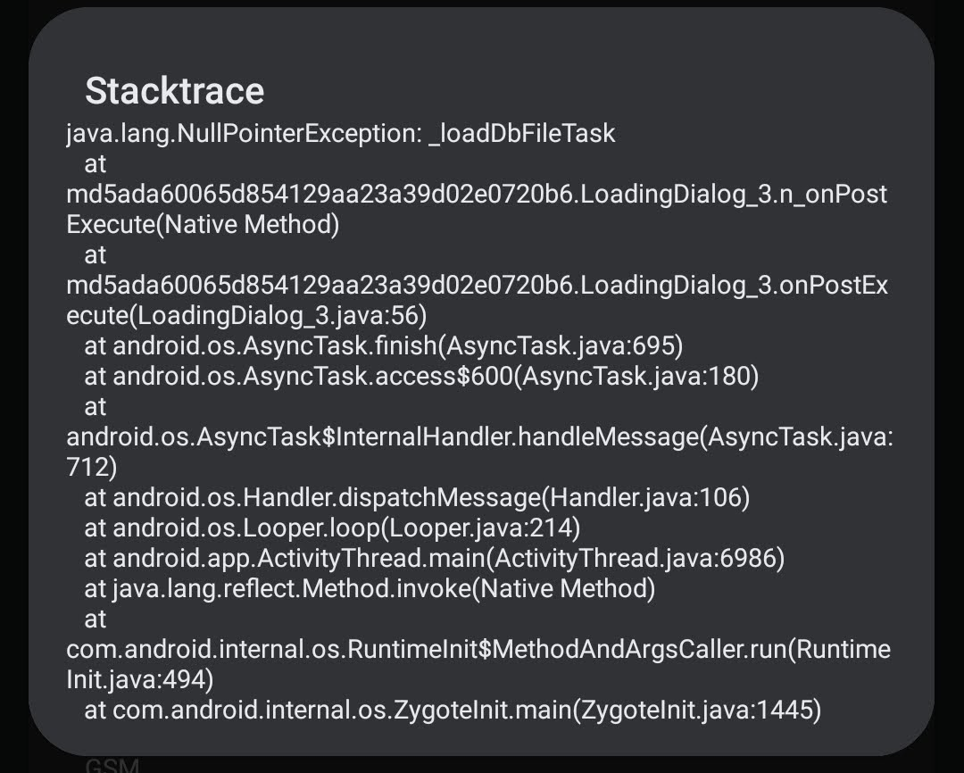 Crash using internal cache. NullPointerException. · Issue #1122 · PhilippC/keepass2android · GitHub