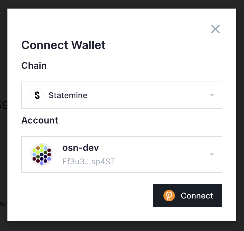 apply modal component in connect wallet button · Issue #710 · opensquare-network/collaboration ...