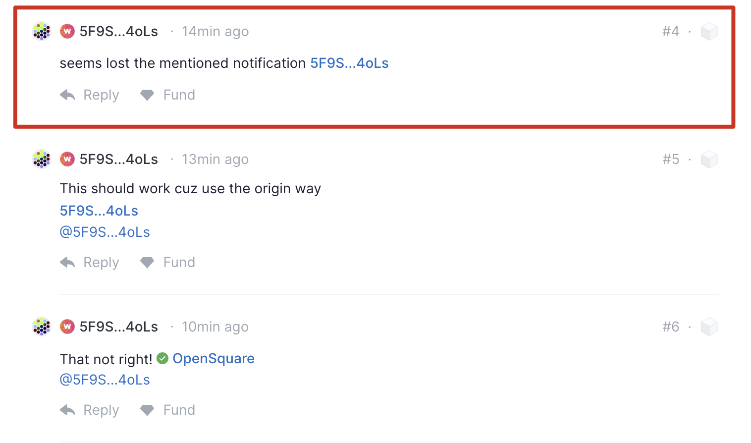 Notification Item Missed · Issue 695 · Opensquare Network Paid Qa · Github