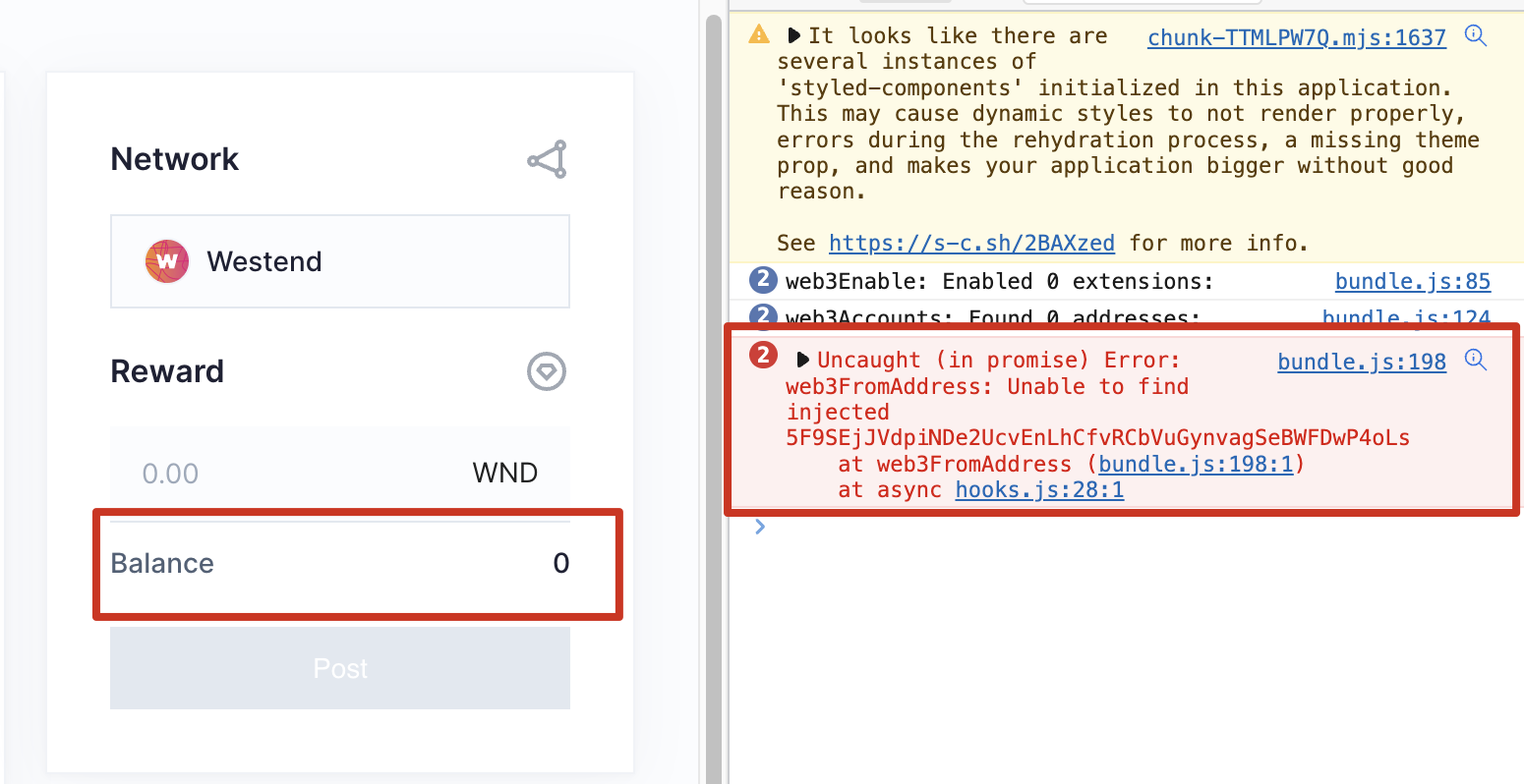 Page ` New` Error Balance · Issue 699 · Opensquare Network Paid Qa · Github