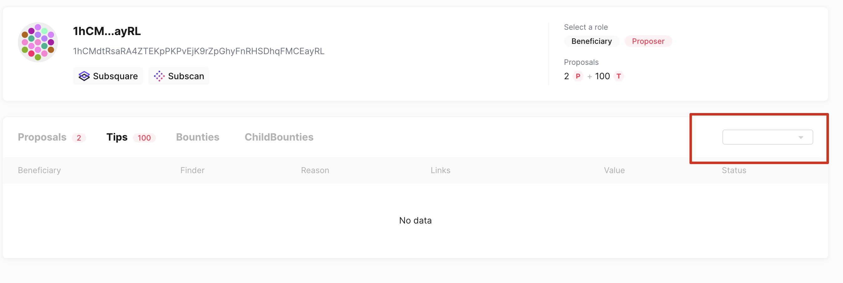 page users detail table filter · Issue #984 · opensquare-network/dotreasury · GitHub