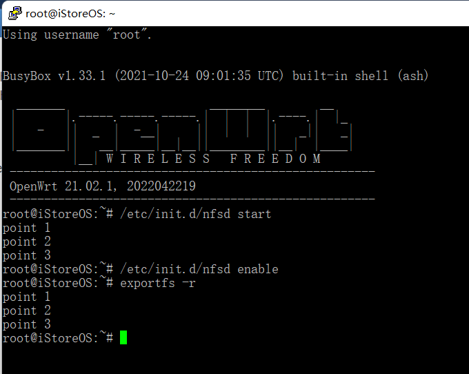 NFS也共享不成功。 · Issue #51 · istoreos/istoreos · GitHub