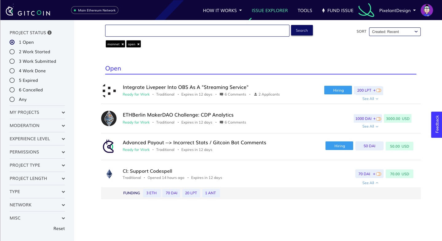 Design - Show Remarketed Issues on Issue Explorer · Issue #2186 · gitcoinco/web · GitHub
