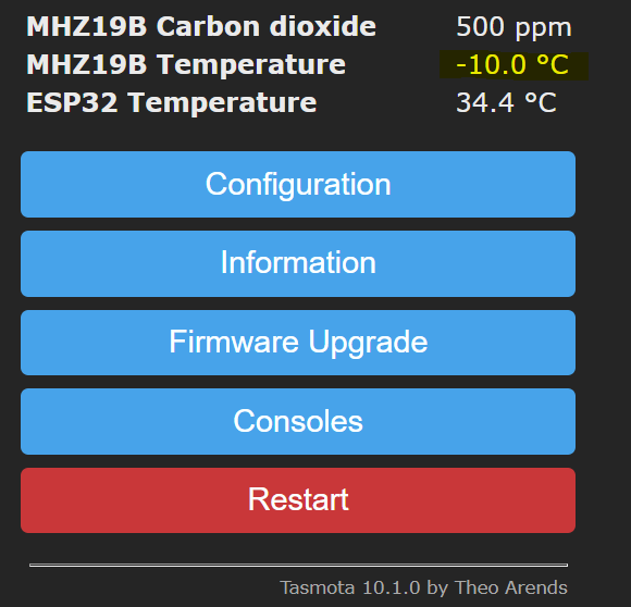 MHZ-19B with ESP32 show always -10°C · Issue #14039 · arendst/Tasmota · GitHub