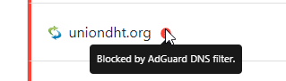 uniondht.org [false positive] · Issue #565 · AdguardTeam/AdGuardSDNSFilter · GitHub