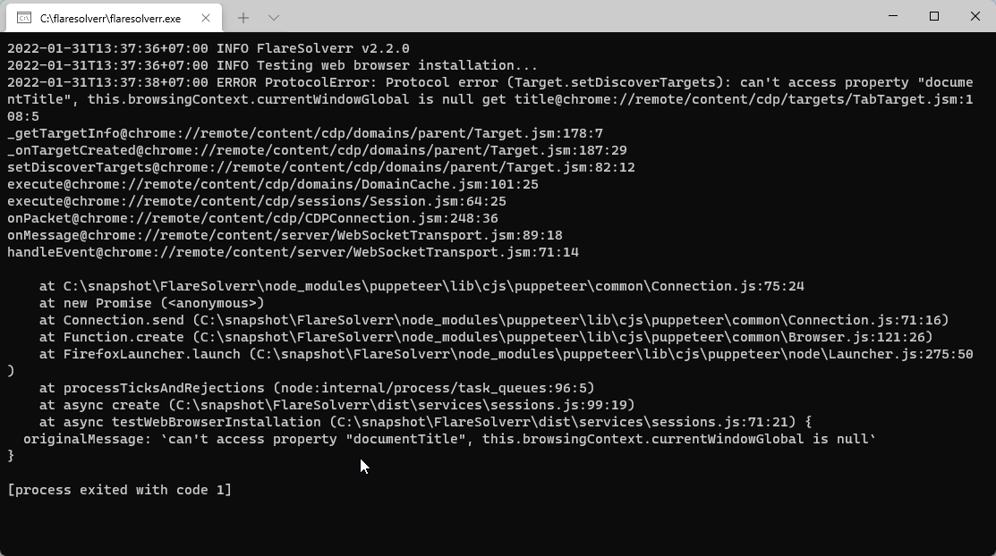 Certificate error · Issue #282 · FlareSolverr/FlareSolverr · GitHub
