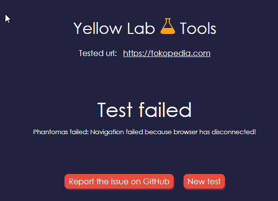 tokopedia.com test failed · Issue #373 · YellowLabTools/YellowLabTools ...