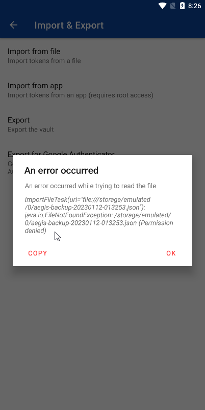 Failed import to aegis in ldplayer · Issue #1085 · beemdevelopment/Aegis · GitHub