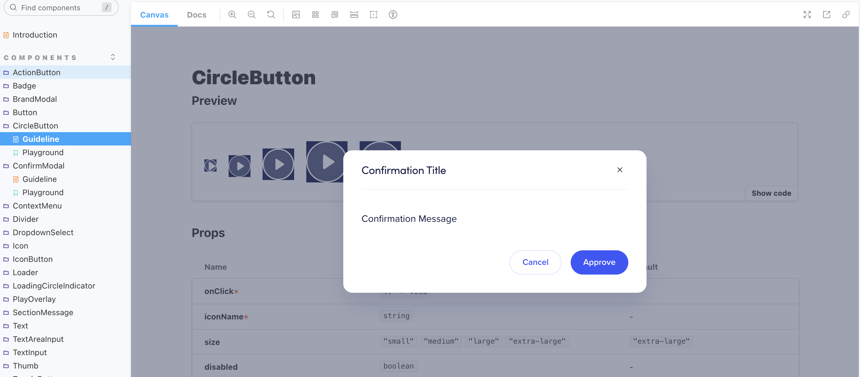 Popup or Modal type component persist in screen if go to Docs or ...