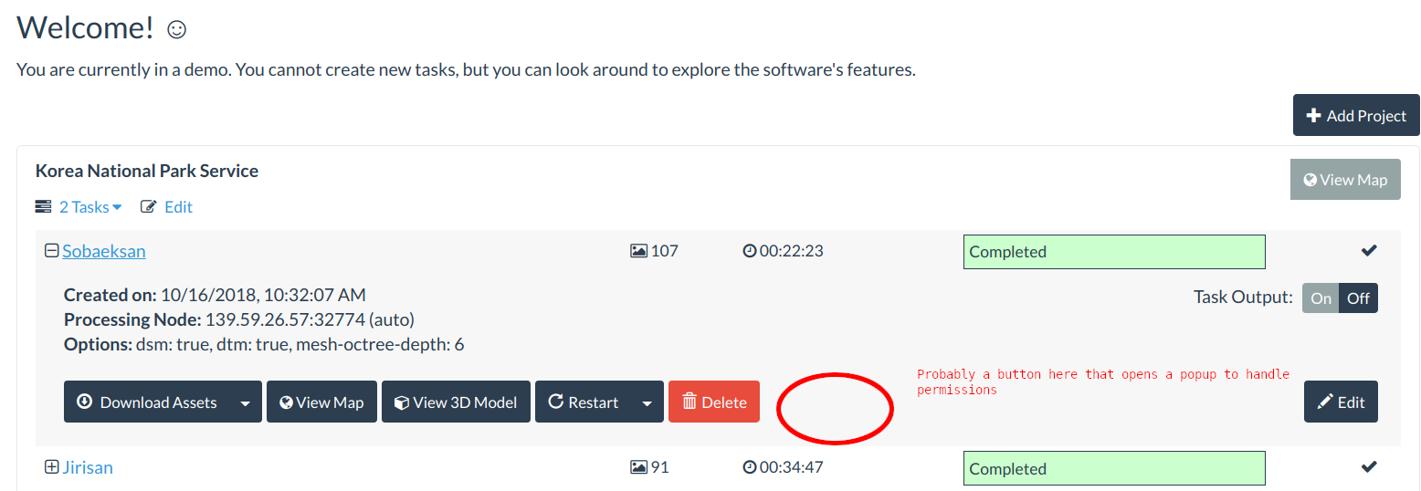 Make permissions management easier · Issue #722 · OpenDroneMap/WebODM · GitHub