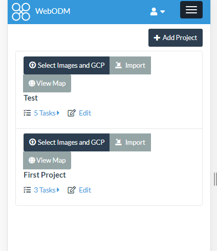 Better support for small screens · Issue #367 · OpenDroneMap/WebODM · GitHub