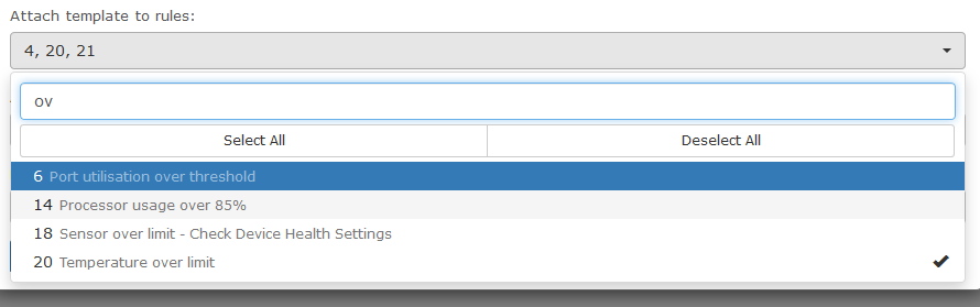 Feature Redesign Alert Template Modal · Issue 9346 · Librenms 