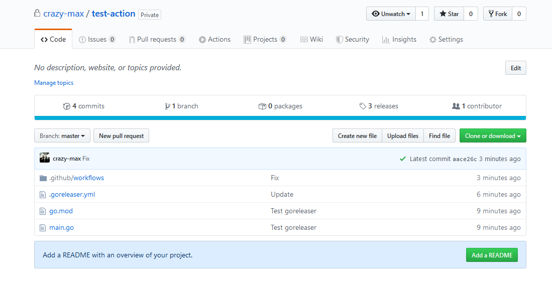 "failed to build for" error only in Github Action · Issue #40 · goreleaser/goreleaser-action ...