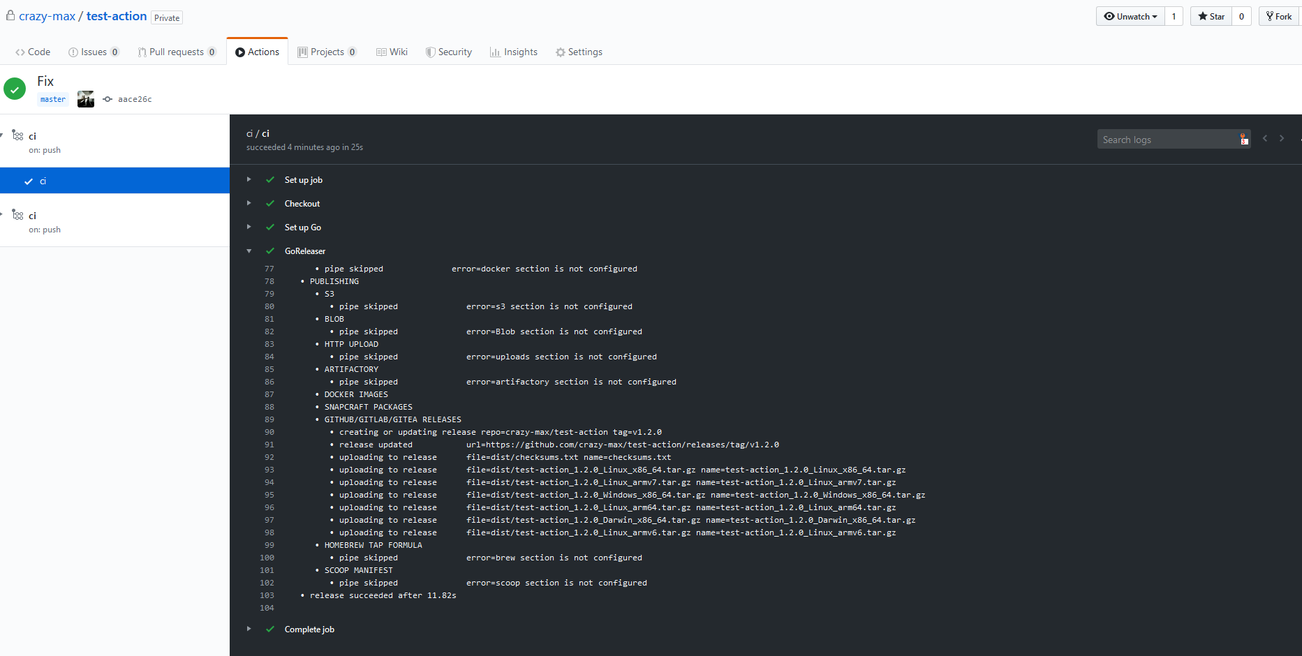 "failed to build for" error only in Github Action · Issue #40 · goreleaser/goreleaser-action ...