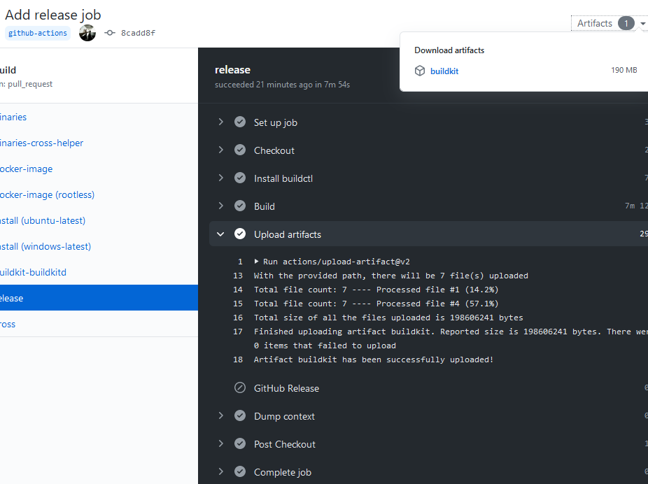 Switch to GitHub Actions by crazy-max · Pull Request #1736 · moby/buildkit · GitHub