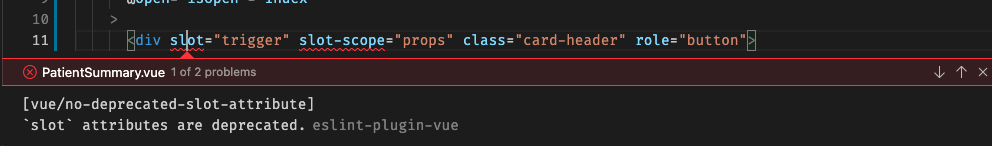 Collapse: Example code not working with slot errors · Issue #295 · oruga-ui/oruga · GitHub