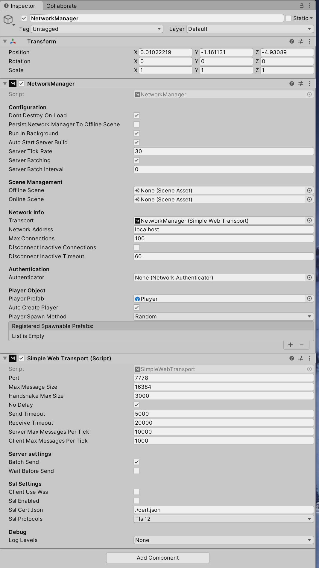 kcp transport fails on unity linux server build · Issue #2709 · MirrorNetworking/Mirror · GitHub