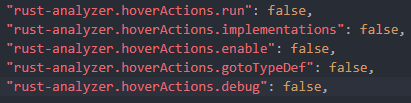 Can't hide Hover Actions. Settings appear to be ignored. · Issue #5545 · rust-lang/rust-analyzer ...