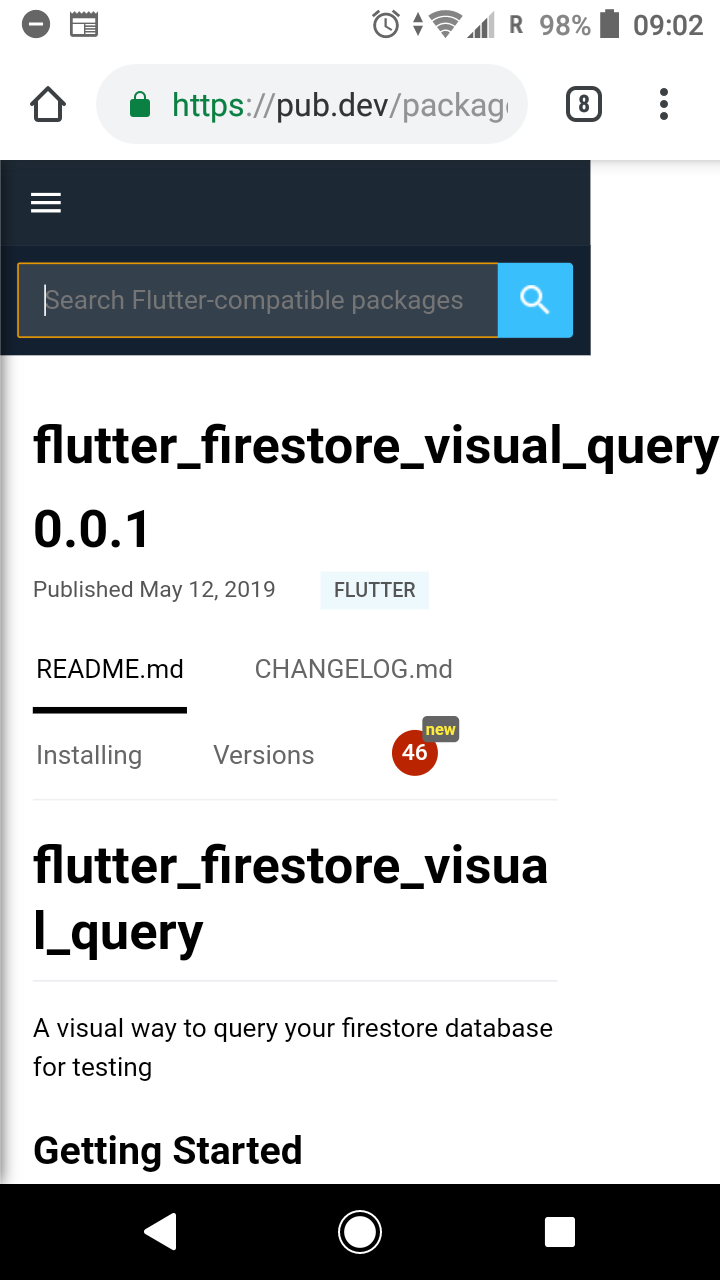 Mobile layout breaks with long package name · Issue #2276 · dart-lang/pub-dev · GitHub