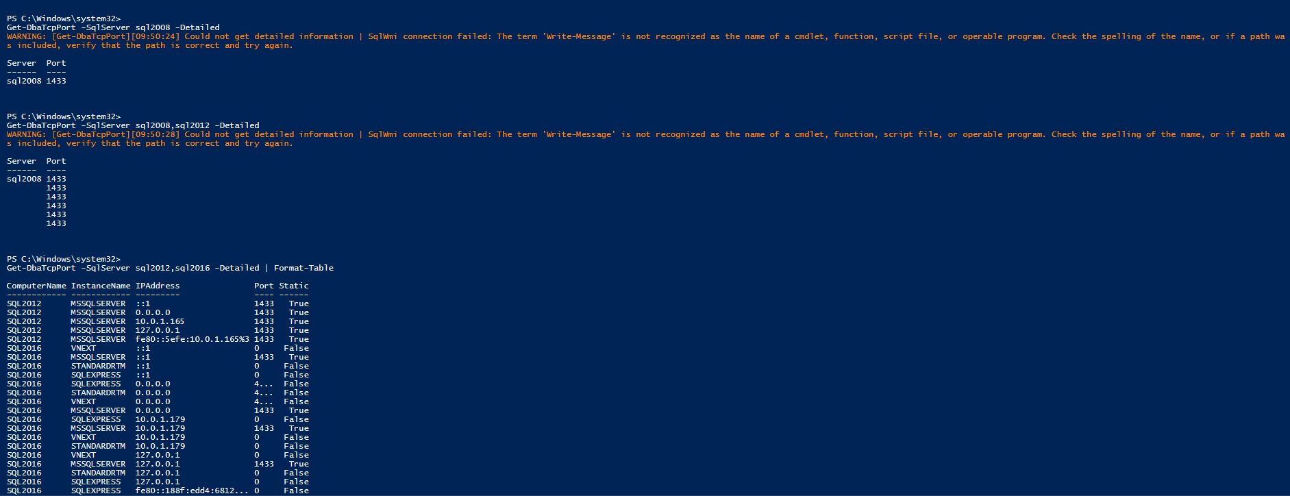 Get-DbaTcpPort with -Detailed parameter can return messy output · Issue #1843 · dataplat ...