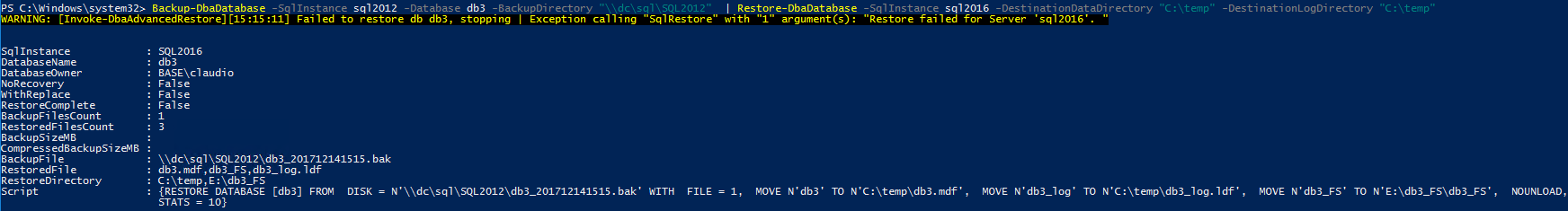 Restore Dbadatabase Try To Put Filestream Files On The Source Path · Issue 2859 · Dataplat