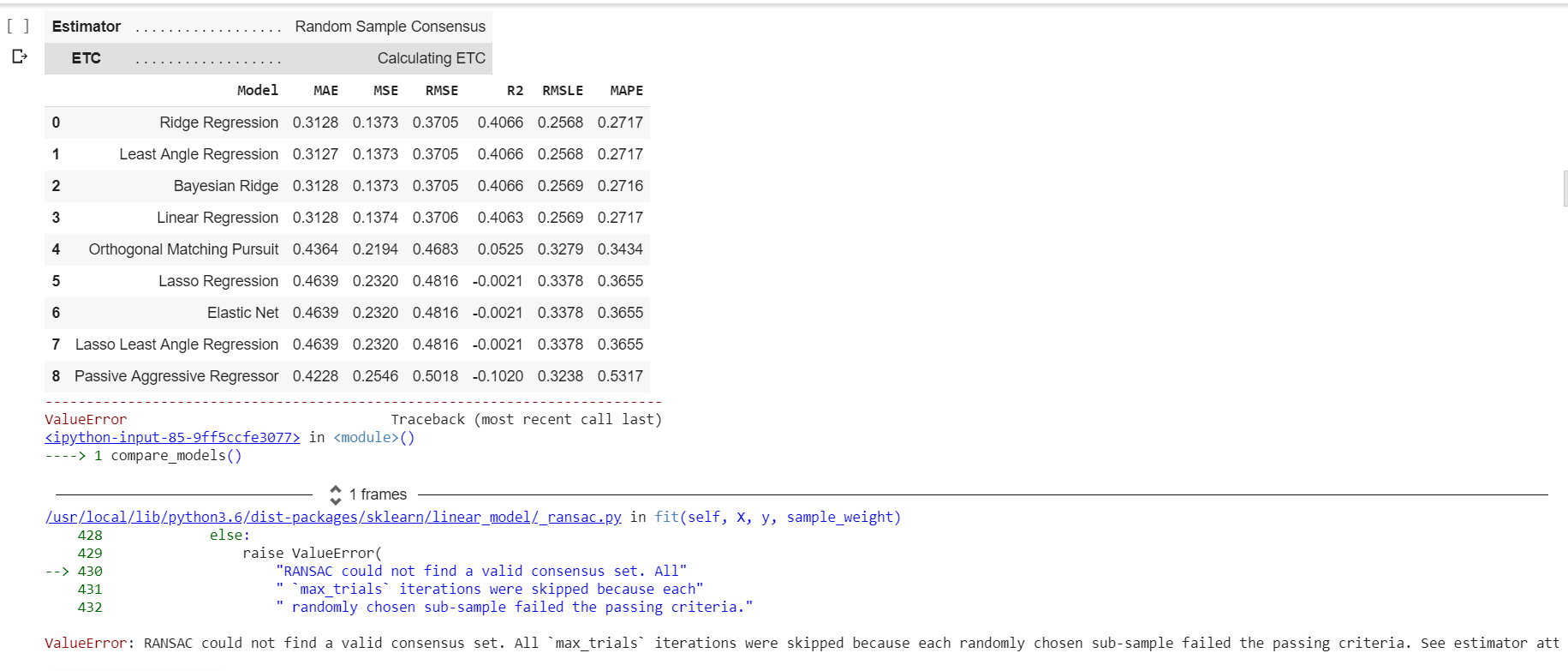 compare model bugg · Issue #30 · pycaret/pycaret · GitHub