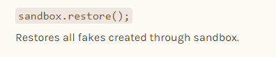 sinon.restore() && sandbox.restore() not restoring fakes · Issue #2065 ...