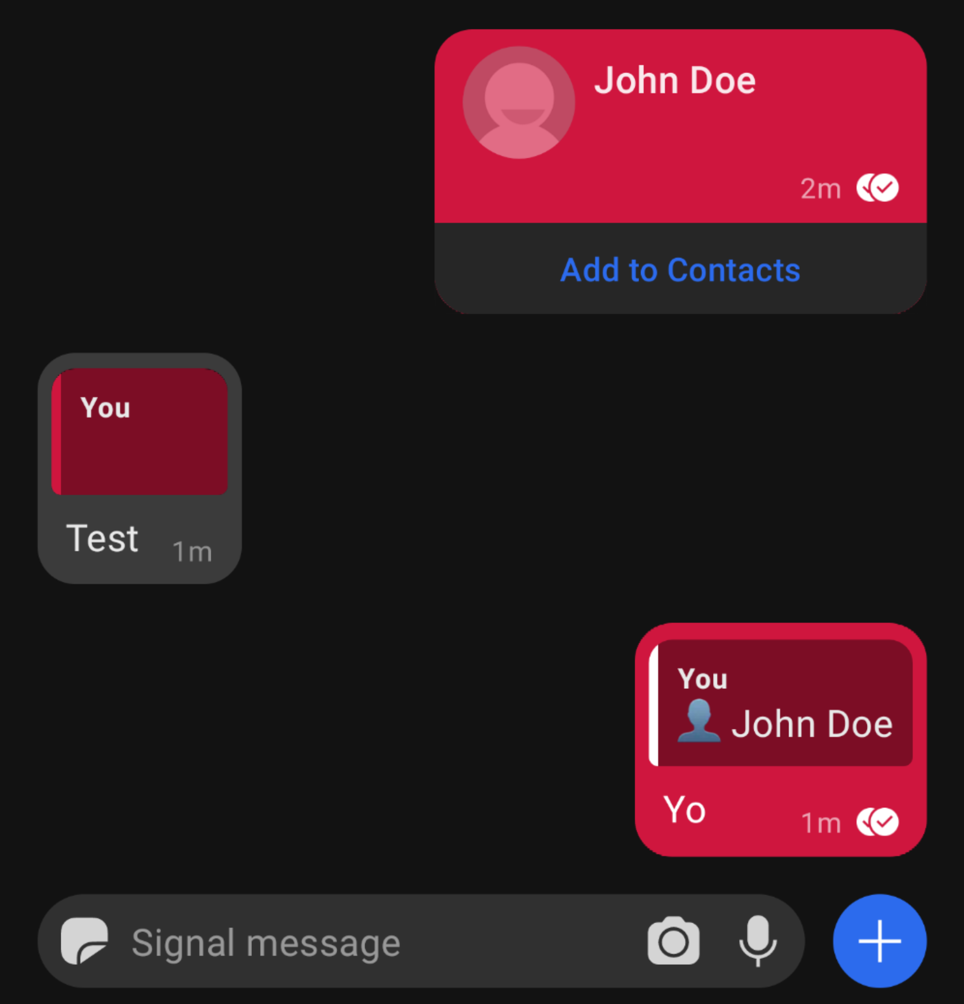 Shared contact name on incoming quote not shown · Issue #11656 · signalapp/Signal-Android · GitHub