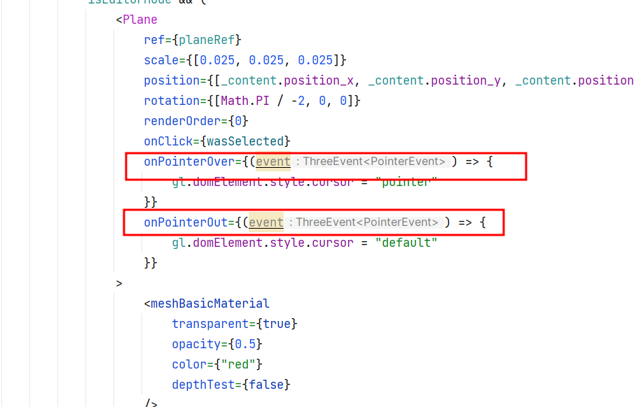 Weird mesh selection behaviour · Issue #2903 · pmndrs/react-three-fiber · GitHub