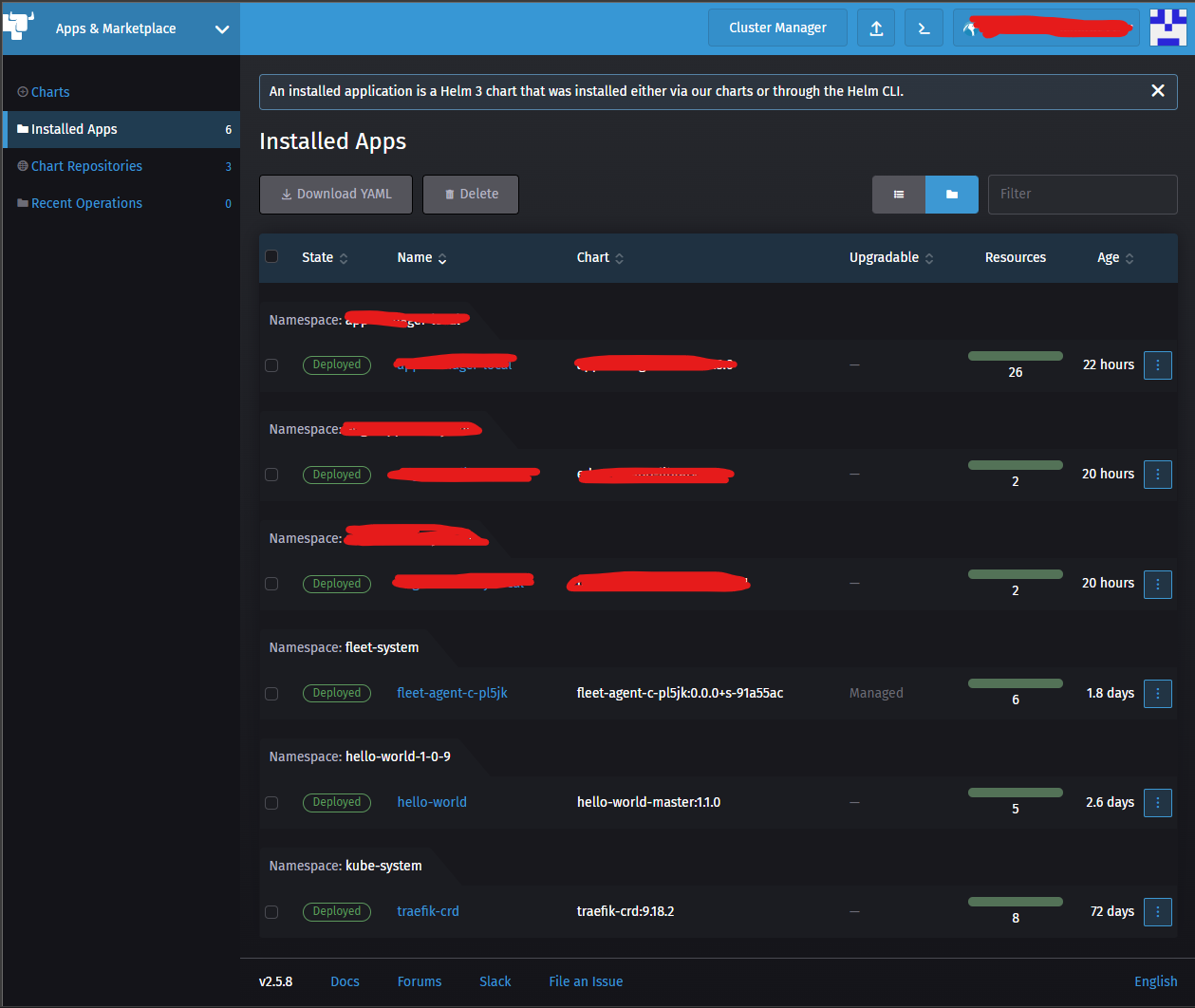 No apps showed up in the "Installed Apps" in Rancher Dashboard · Issue ...