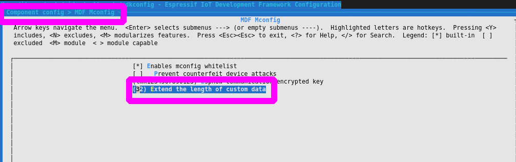 Increase size of custom data in mconfig through espMesh app · Issue #94 · espressif/esp-mdf · GitHub