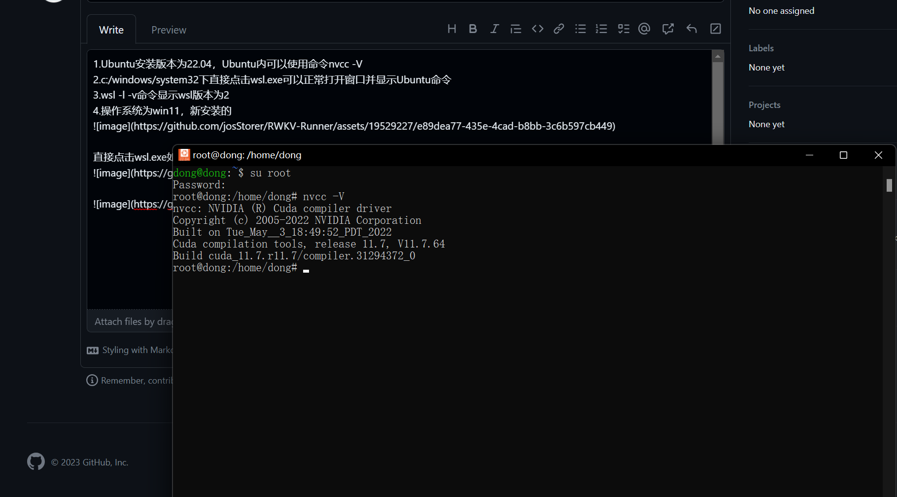 训练出现wsl not running提示 · Issue #115 · josStorer/RWKV-Runner · GitHub