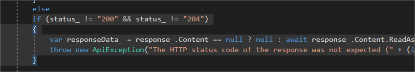 Can't return correct code in case of 204 returned by the API · Issue #3038 · RicoSuter/NSwag ...