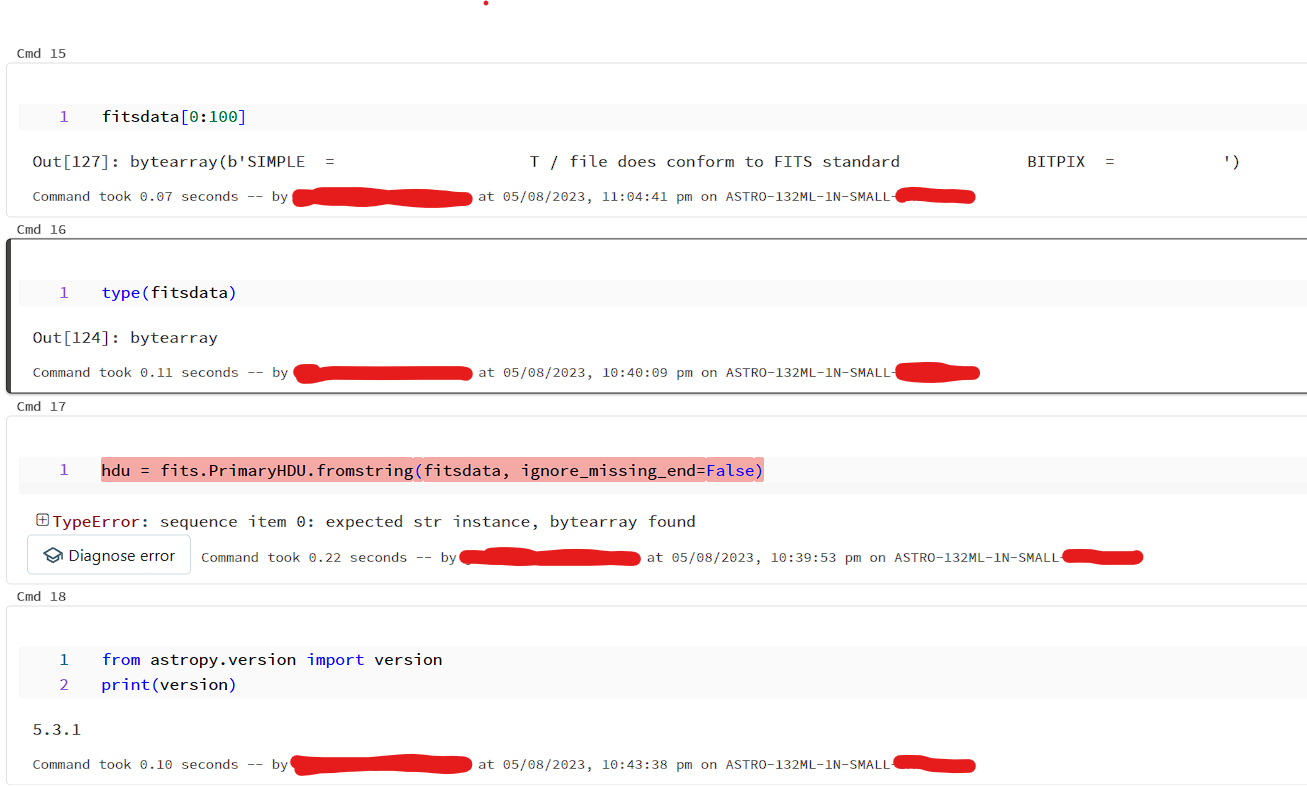 Fits Primaryhdu Fromstring Errors When Passing Bytearray · Issue 15132 · Astropy Astropy · Github