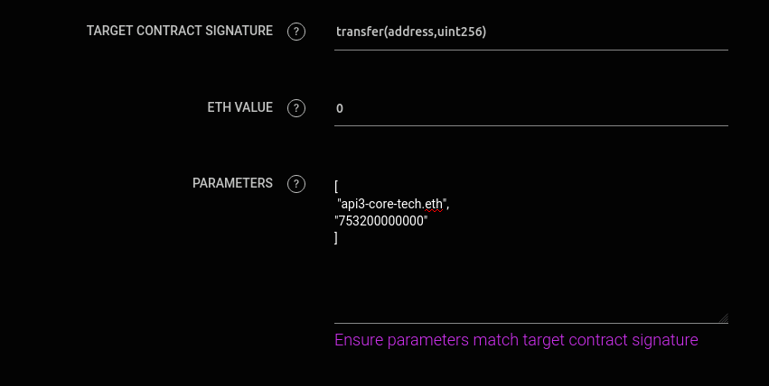 While entering proposal parameters, ENS names should be usable for address types · Issue #223 ...