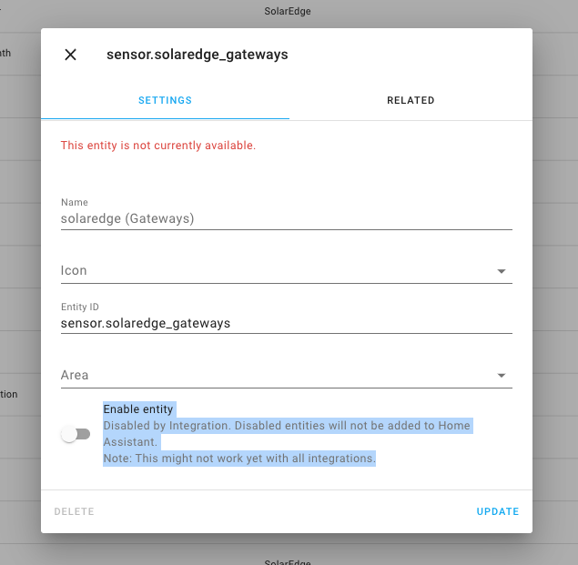 SolarEdge Entities disabled · Issue #10684 · home-assistant/frontend · GitHub