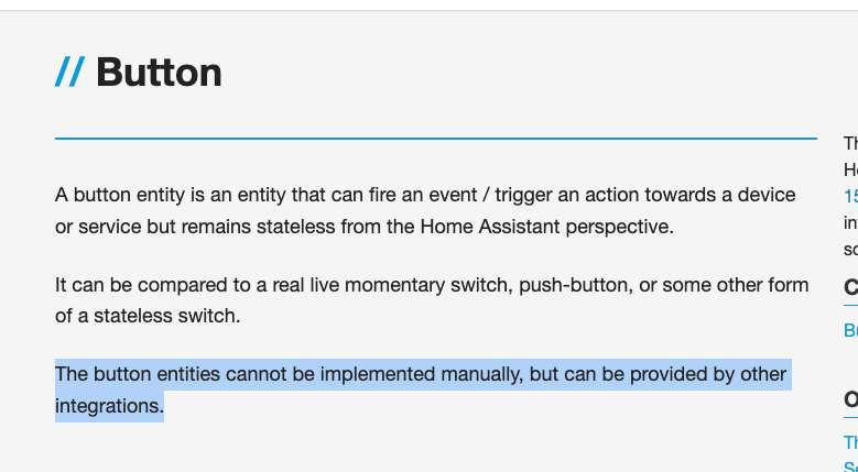 Button Confusion · Issue 20820 · Home Assistant Home · Github
