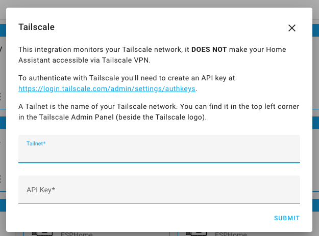 Tailscale integration and providing connectivity · Issue #66401 · home-assistant/core · GitHub