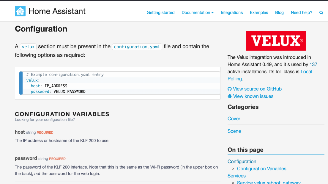 I don't see Velux integration in list of integrations · Issue #73636 ...