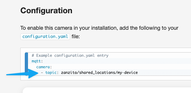 Add Example To Mqtt Camera Page To Show Code For Multiple Cameras · Issue 23227 · Home